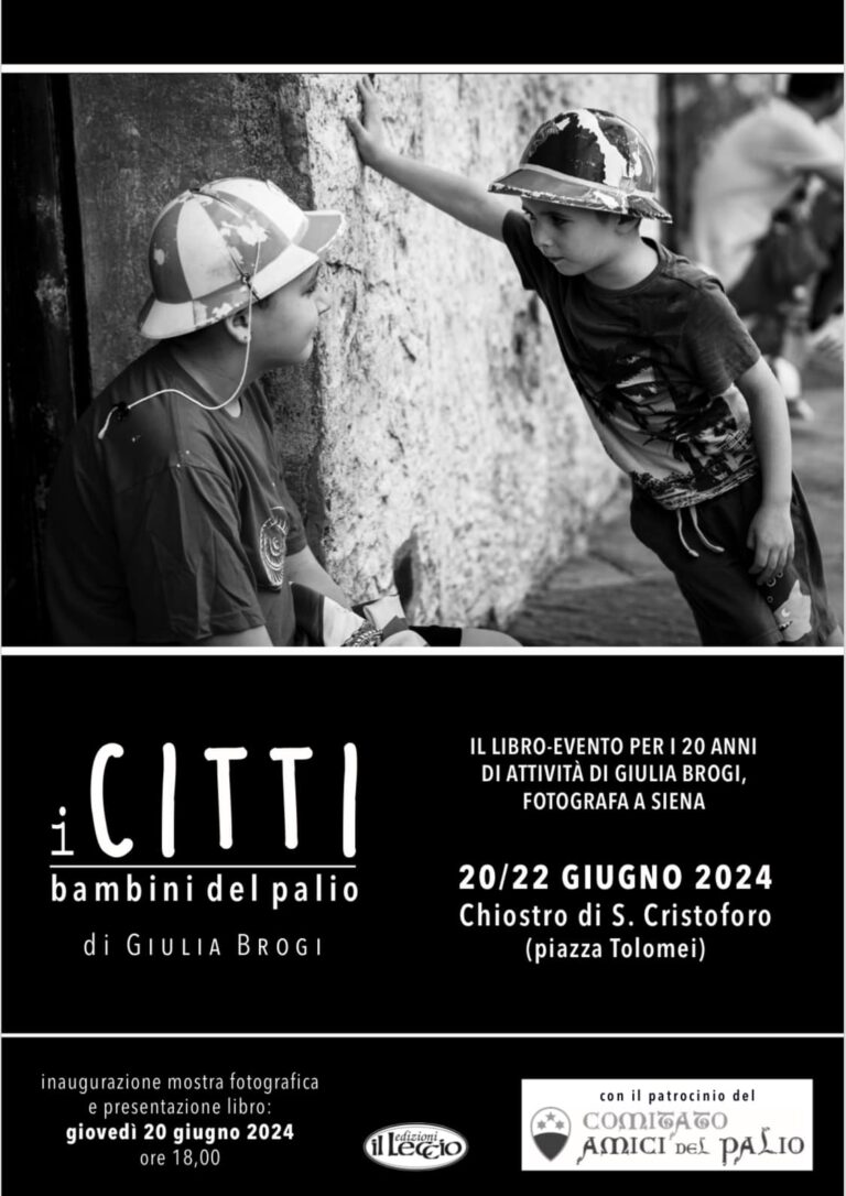 Palio di Siena: “I citti, bambini del Palio”, libro e mostra di Giulia ...